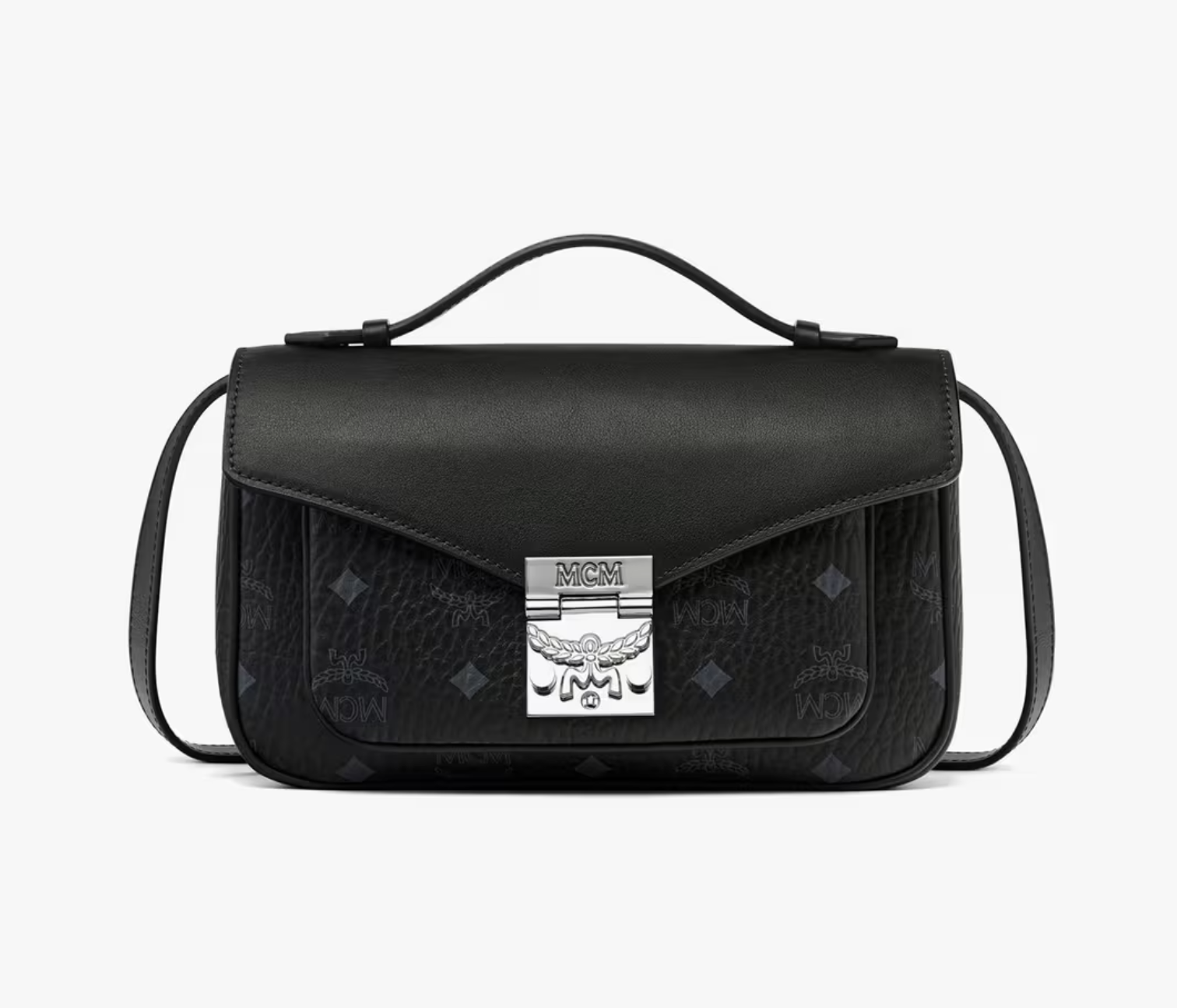 KR604-605 MCM Tracy Crossbody in Visetos Leather Mix