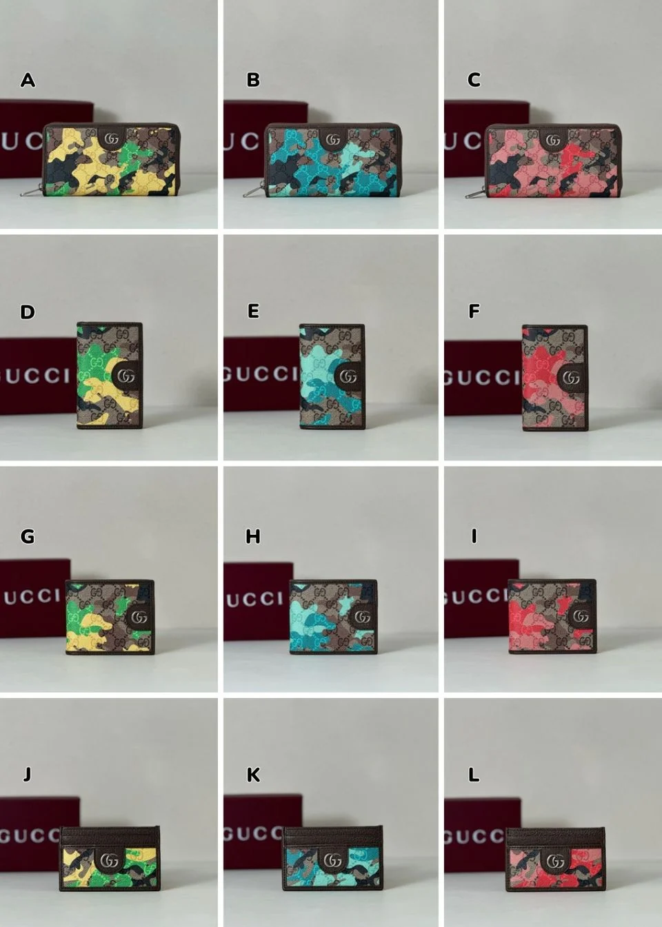 GU**CCI GG zip-around wallet 迷彩系列銀包 S7294