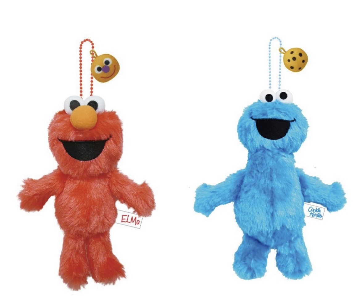 JP 芝麻街超滑毛公仔吊飾 6434 6441 TK260110