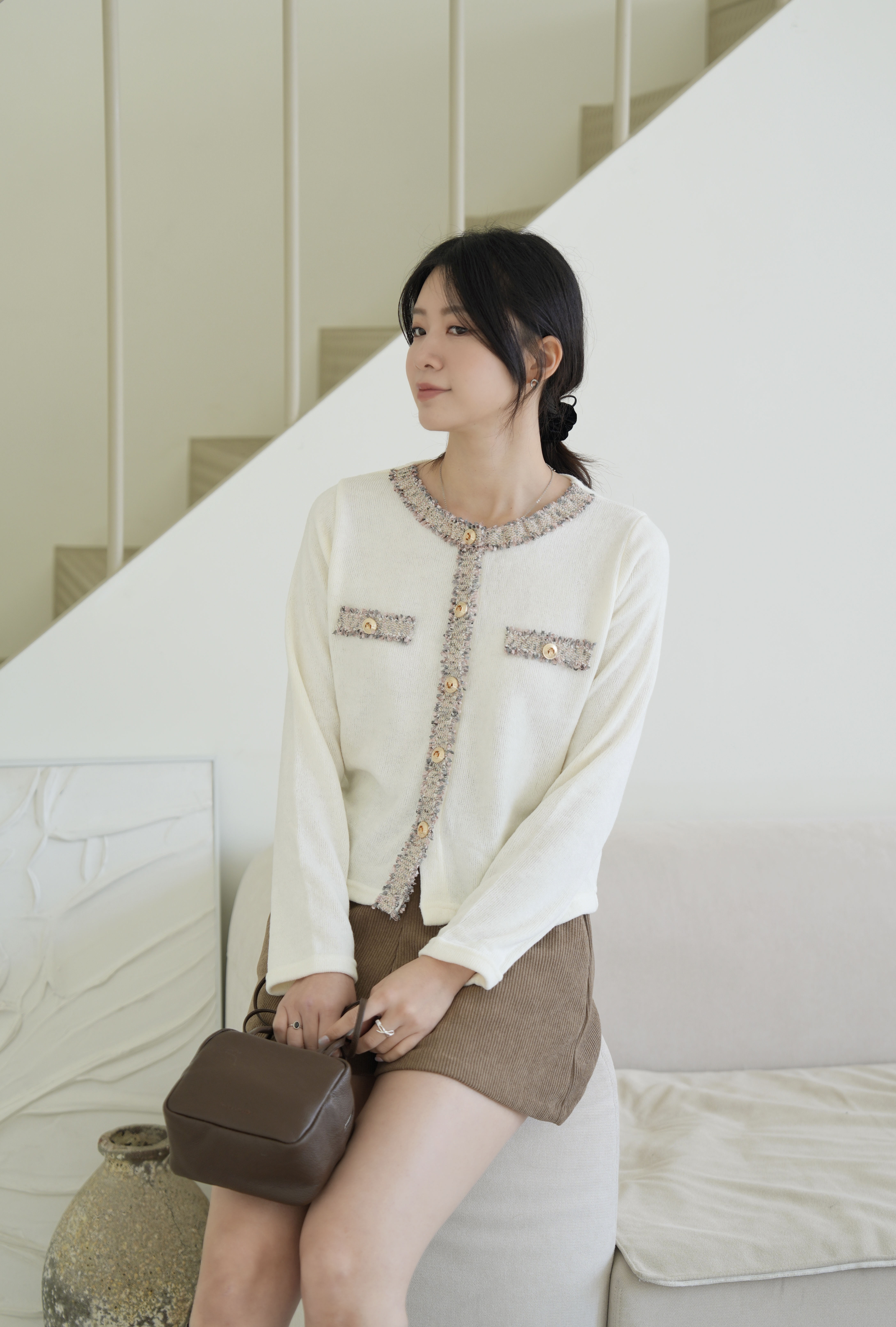 《SPRING》小香風薄 CARDIGAN（兩色）