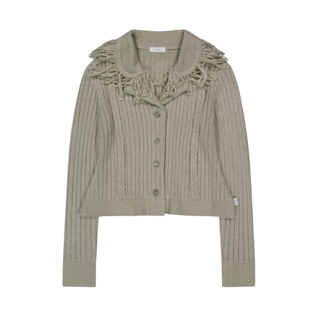 OJOS Tassel Collar Knit Cardigan 針織開襟衫| FLOMMARKET