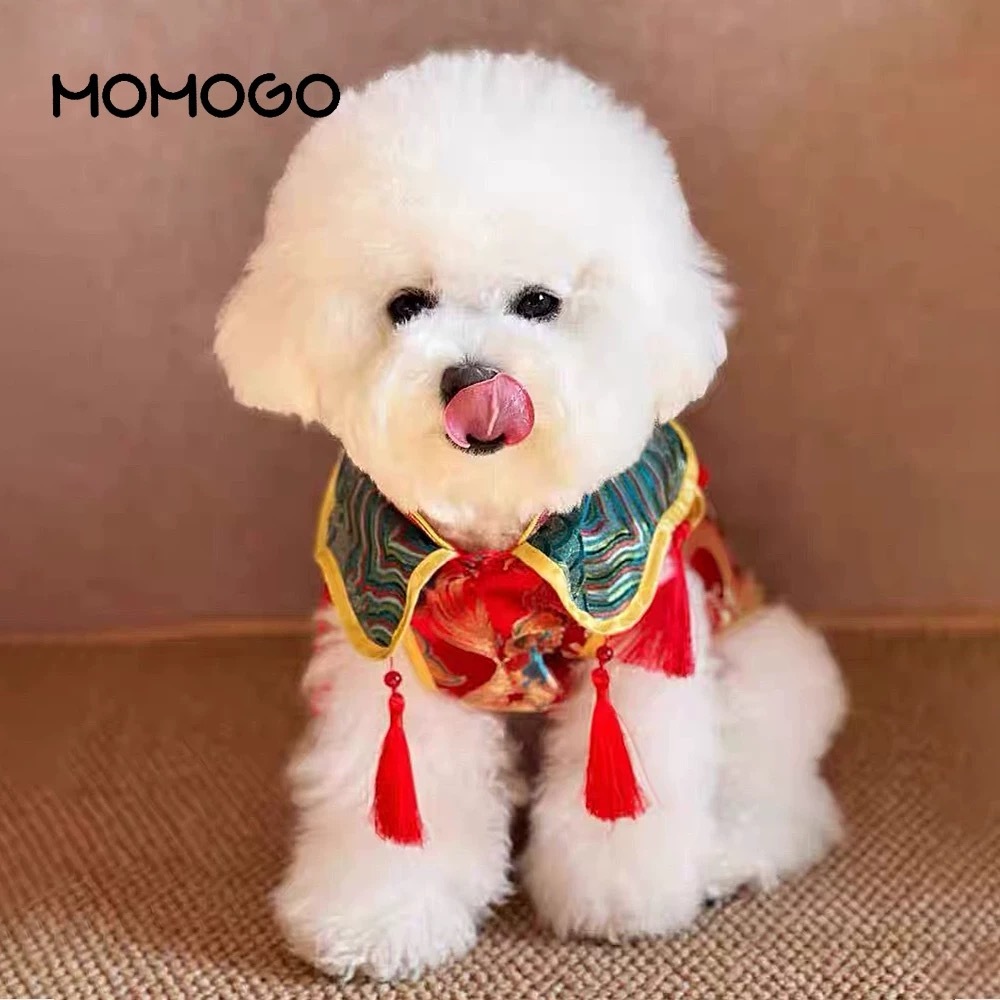 宠物衣服 宠物唐装 大尺码 披肩款