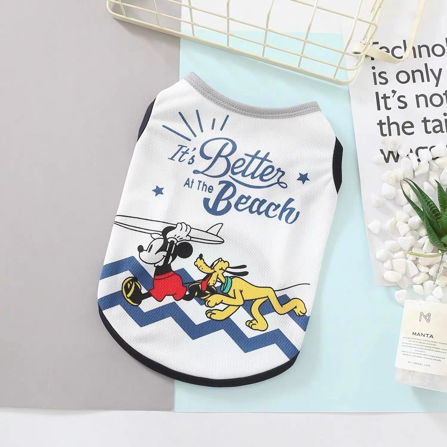 米奇和狗 宠物背心