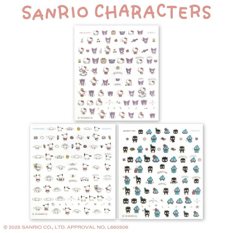 [日本限定] Sanrio Characters Stickers (鏡頭貼紙) - 3TYPES