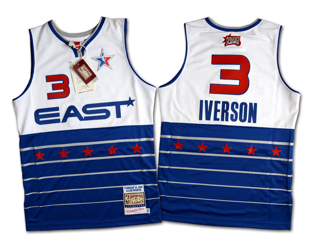 Mitchell & Ness 費城76人隊 Allen Iverson 2006 全明星賽 復刻 球員版球衣