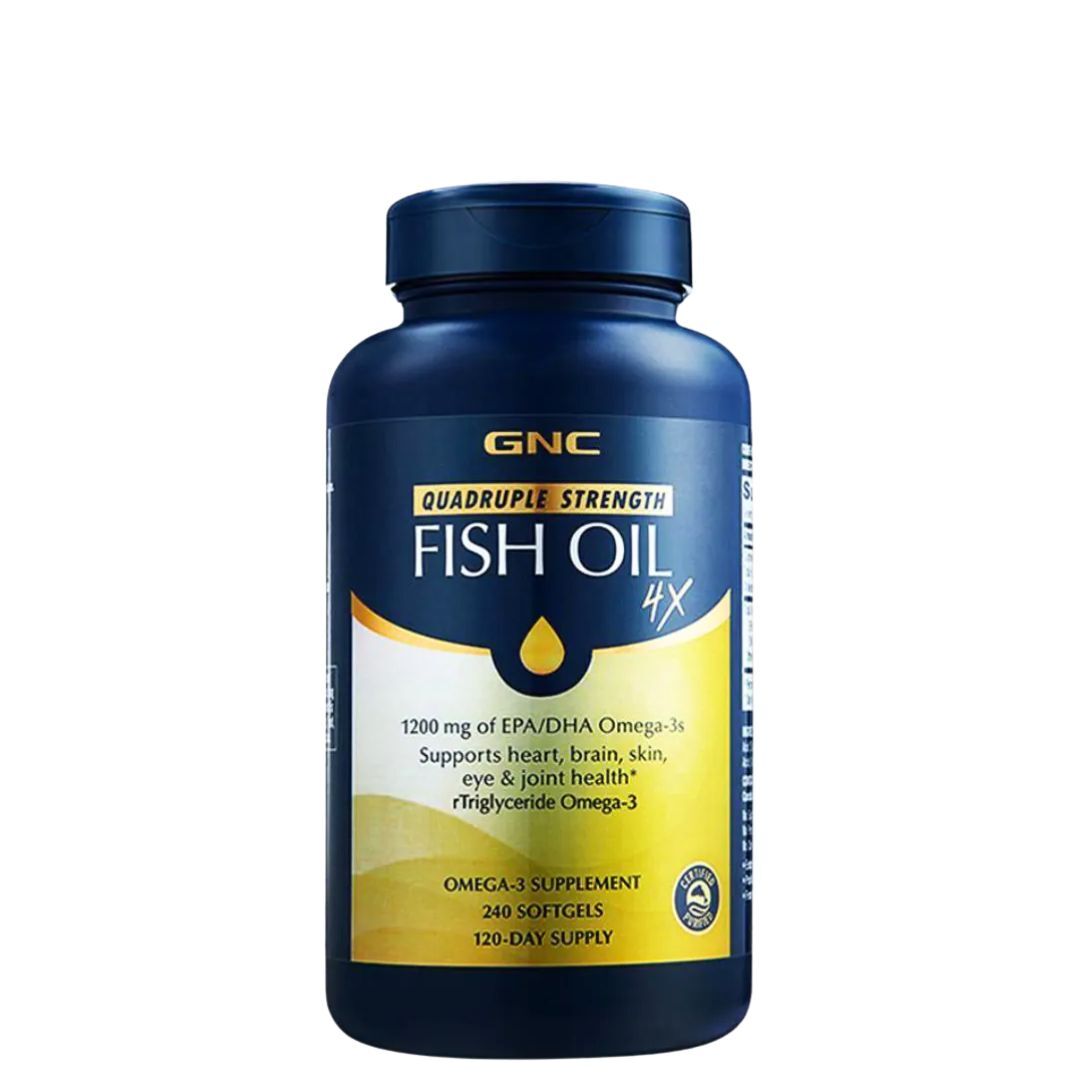 GNC 4x 四倍鉑金魚油1200mg 240粒