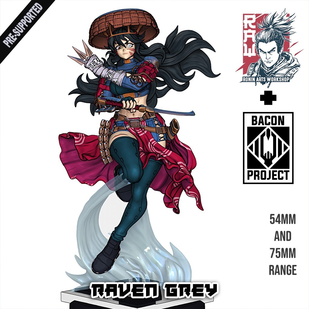 Ronin Arts - Raven Grey - Female Ronin