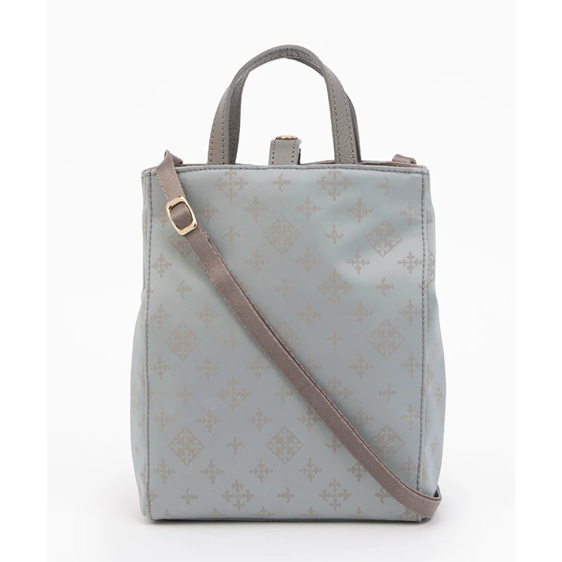 JP17 Russet Nylon Jacquard Smartphone Shoulder Bag Z-107 AshBlue