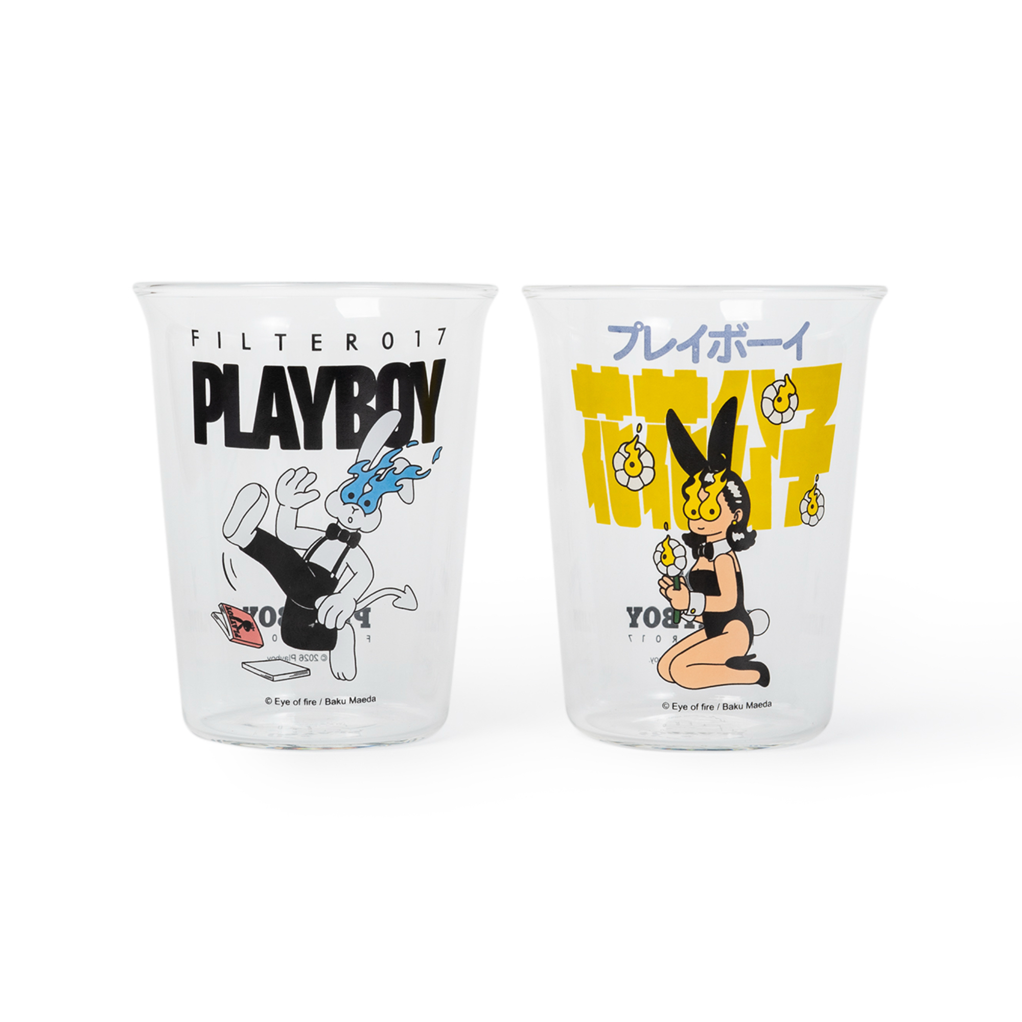 PLAYBOY X FILTER017® feat. Baku Maeda Glass / 玻璃杯
