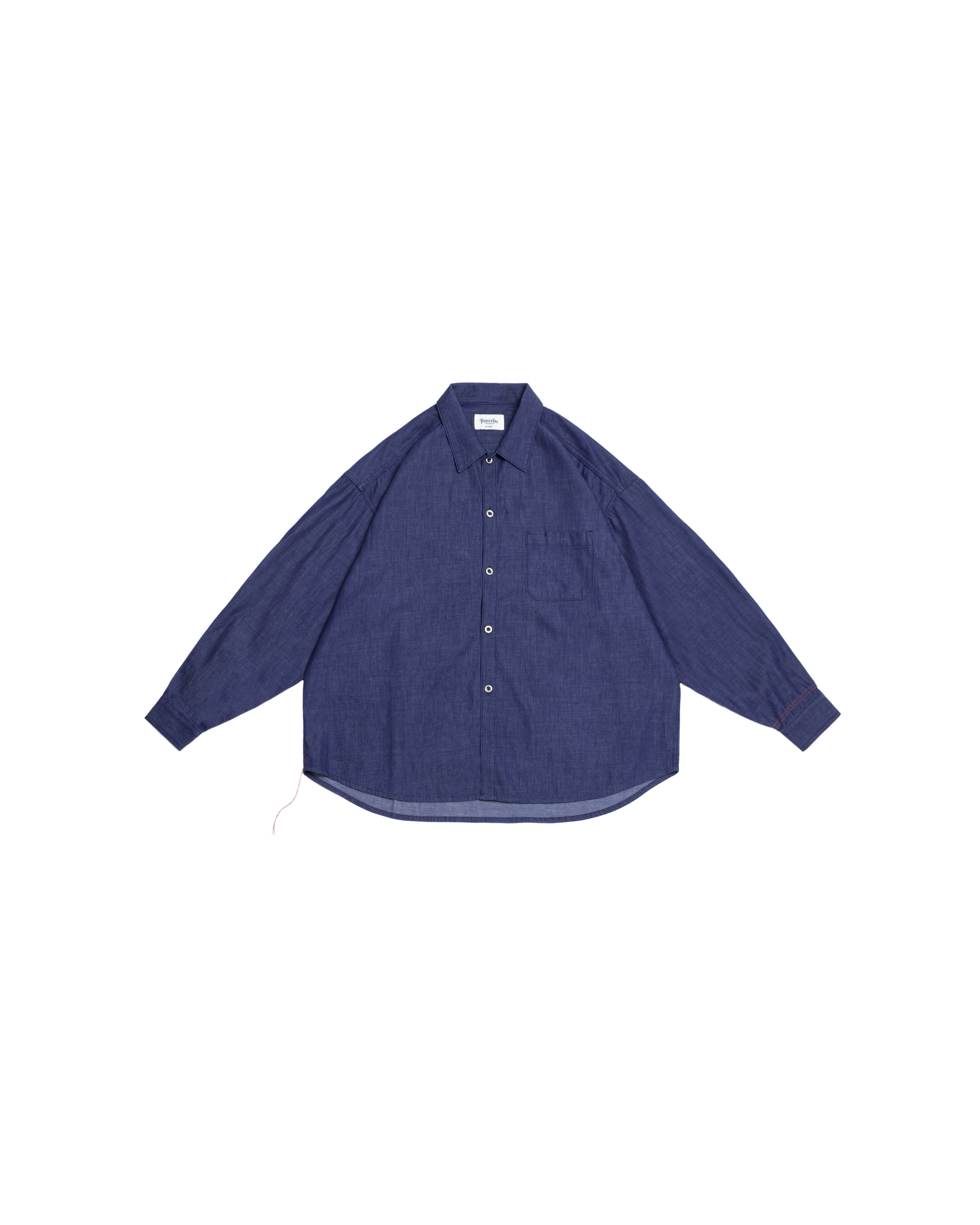 PERSEVERE WASHED DENIM SHIRT - PRIMARY BLUE