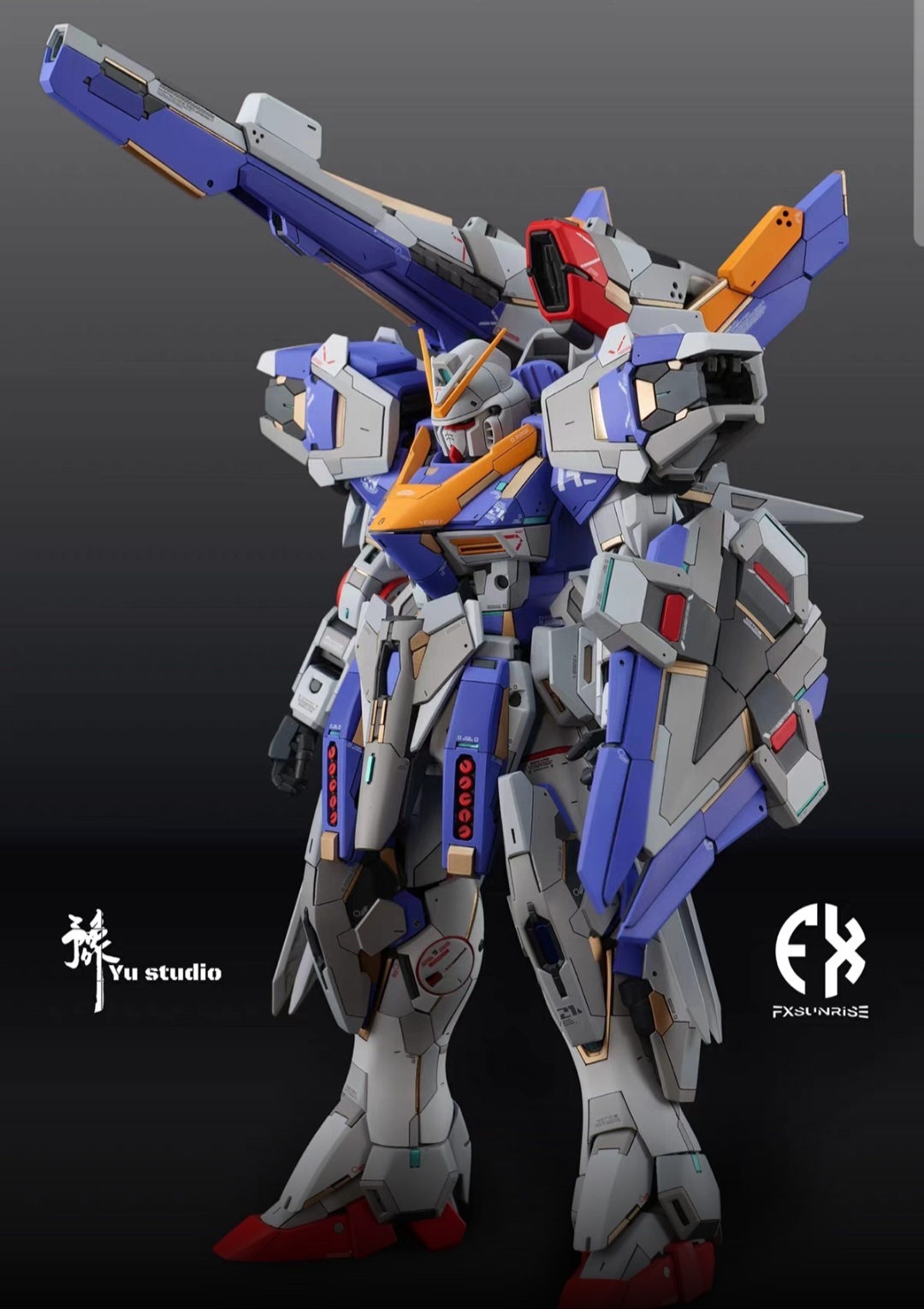 Unpainted and Unassembled yu studio 1/100 v2 ab gundam