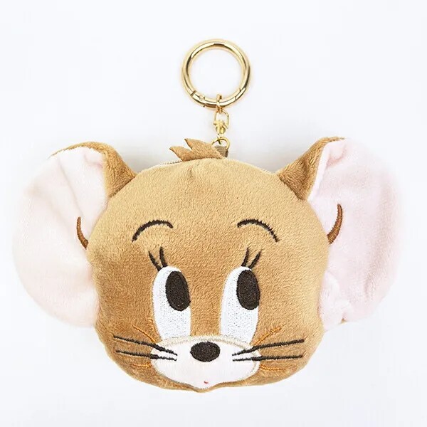Tom and Jerry Jerry Plush Zipper Mascot with Carabiner