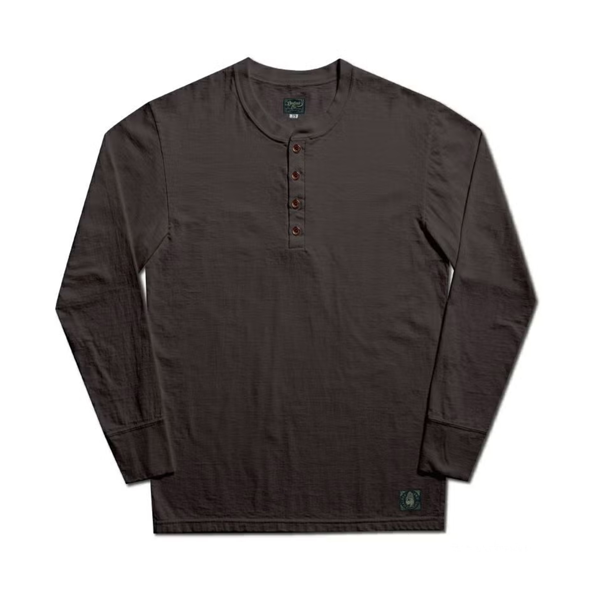 Deluxeware - Spinner.L Worker Henley Neck (Dark.Brown)