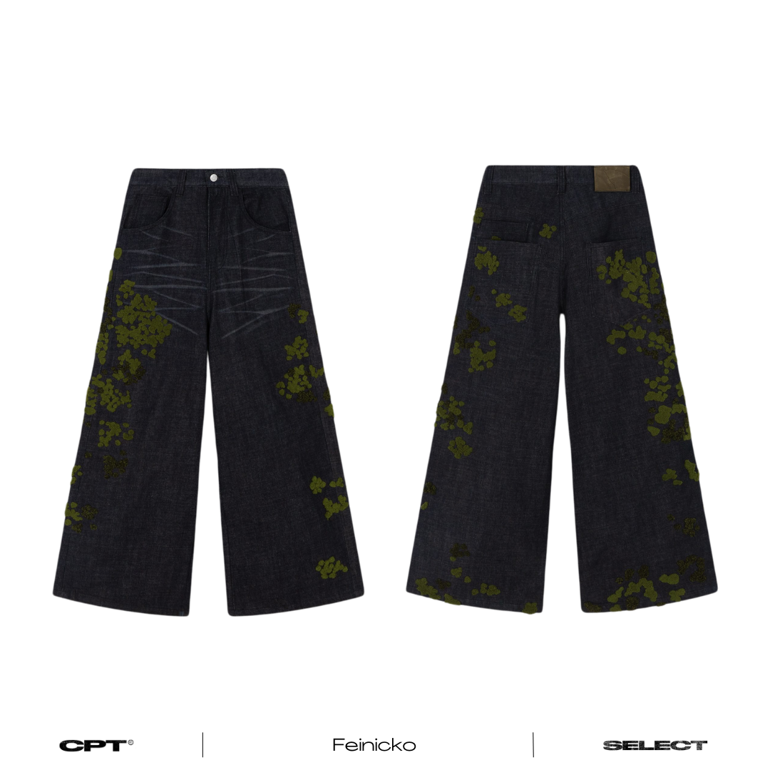 FEINICKÖ FALLEN MOSS PREMIUM DENIM PANTS
