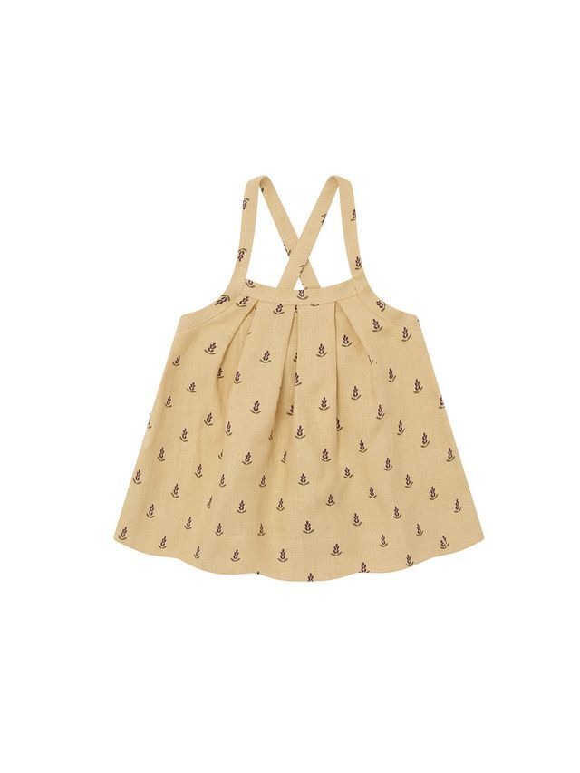 ORGANIC ZOO｜亞麻吊帶裙 -Lavender Bloom Tribe Skirt