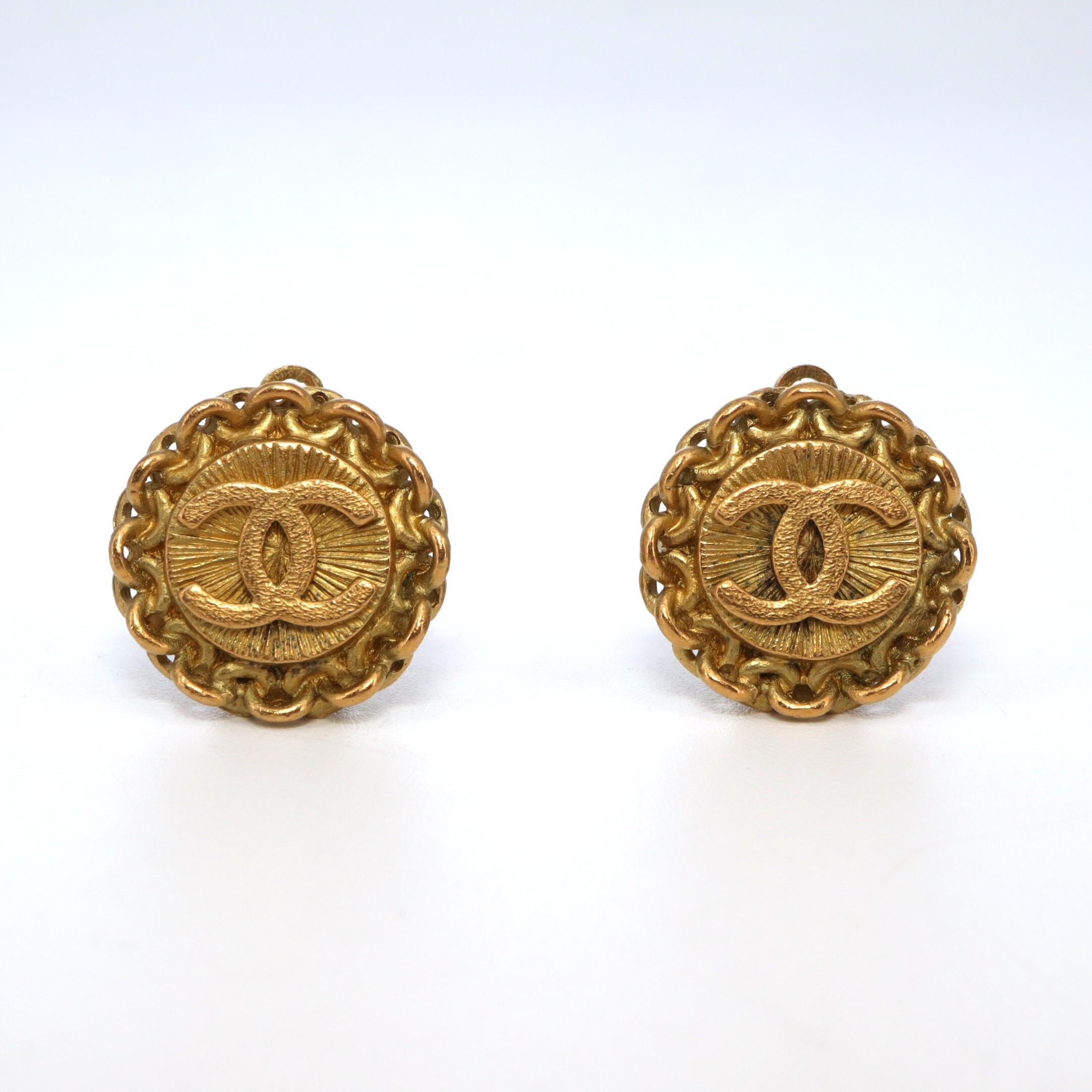 Chanel Coco Mark Vintage Clip-On Earrings