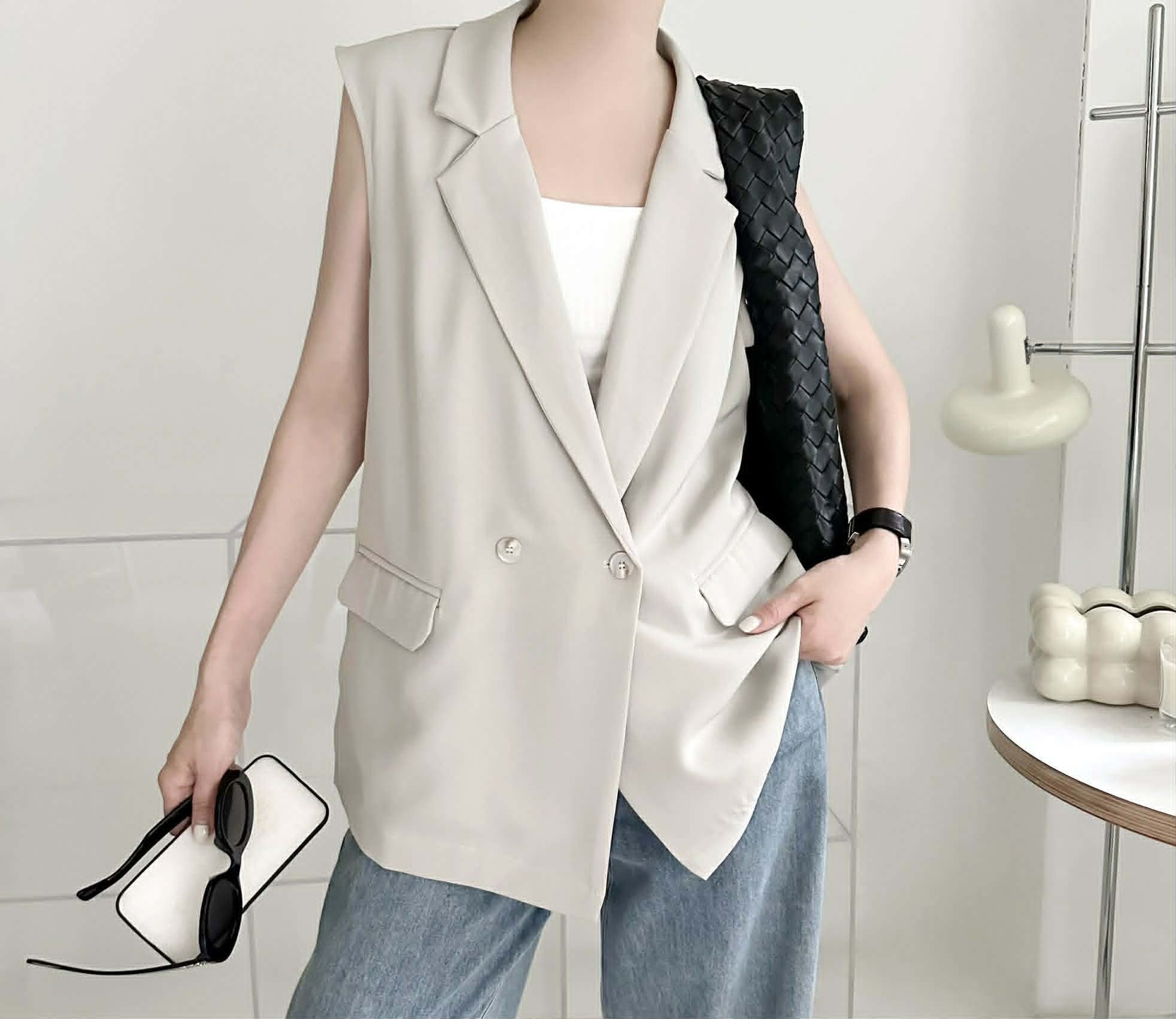 [ BONNIE ] B5699 SUIT VEST JK